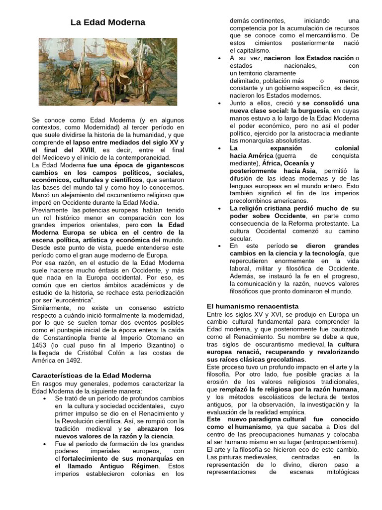664259208-La-Edad-Moderna | PDF | Período moderno temprano | Science