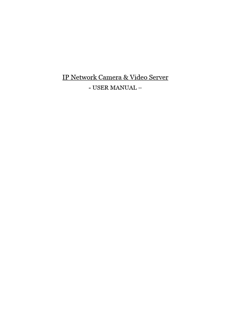 User Manual of IP Network Camera KOREAN V2.0 | PDF