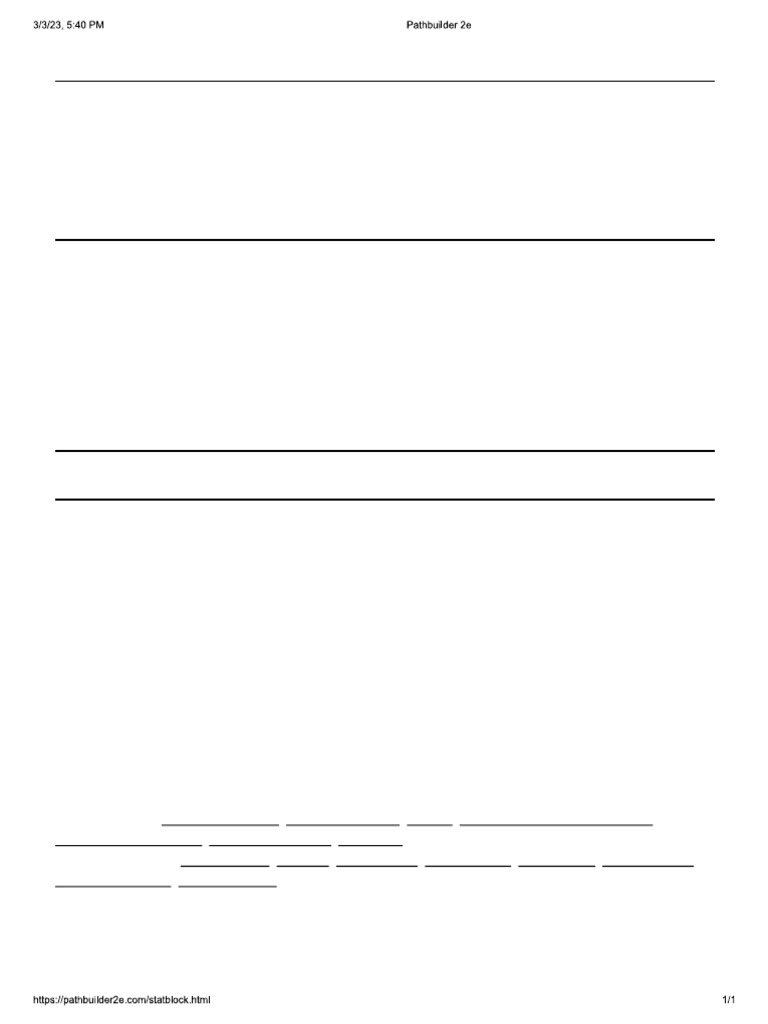 Rolu Migano Stat Block | PDF Rolu Migano Stat Block | PDF