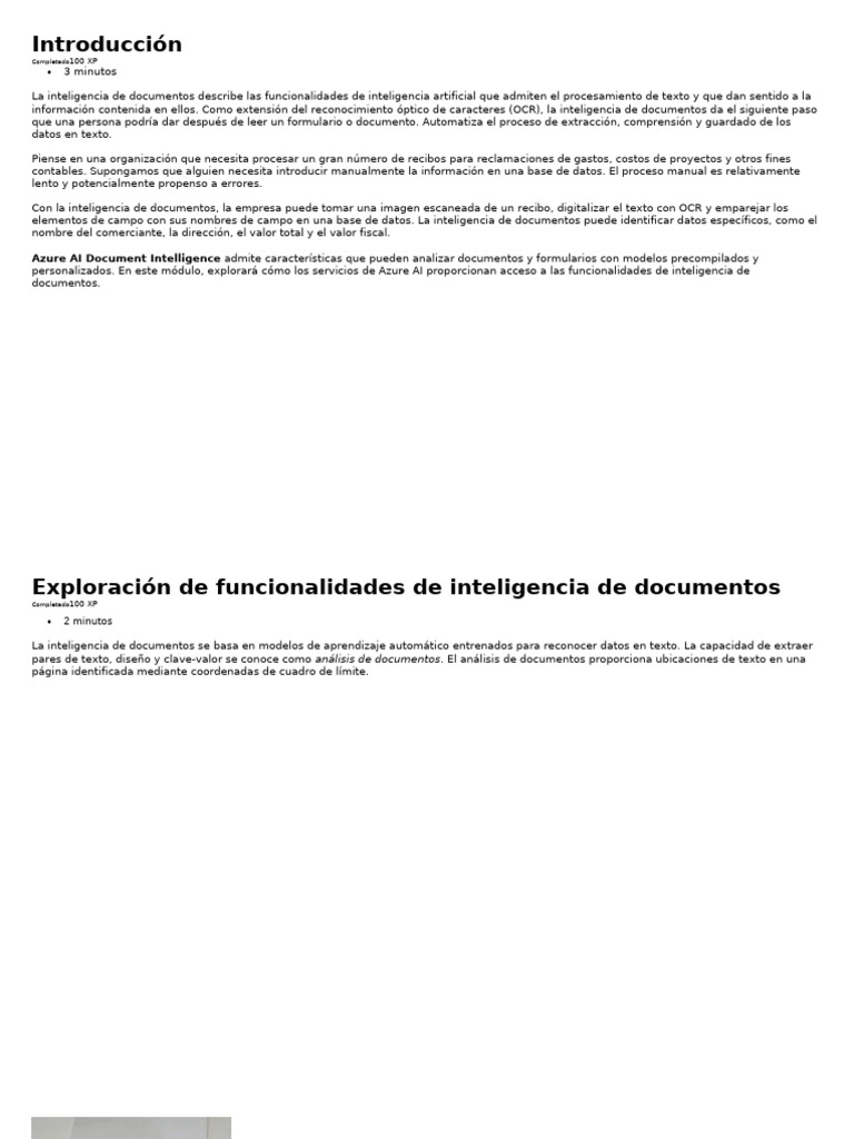 Aspectos Basicos de Documento de Inteligencia de Azure AI | PDF | Reconocimiento óptico de ...