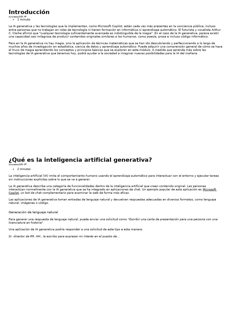 Aspectos Basicos de La IA Generativa | PDF | Inteligencia artificial ...