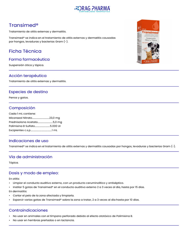 Transimed® - Drag Pharma | PDF | Drogas