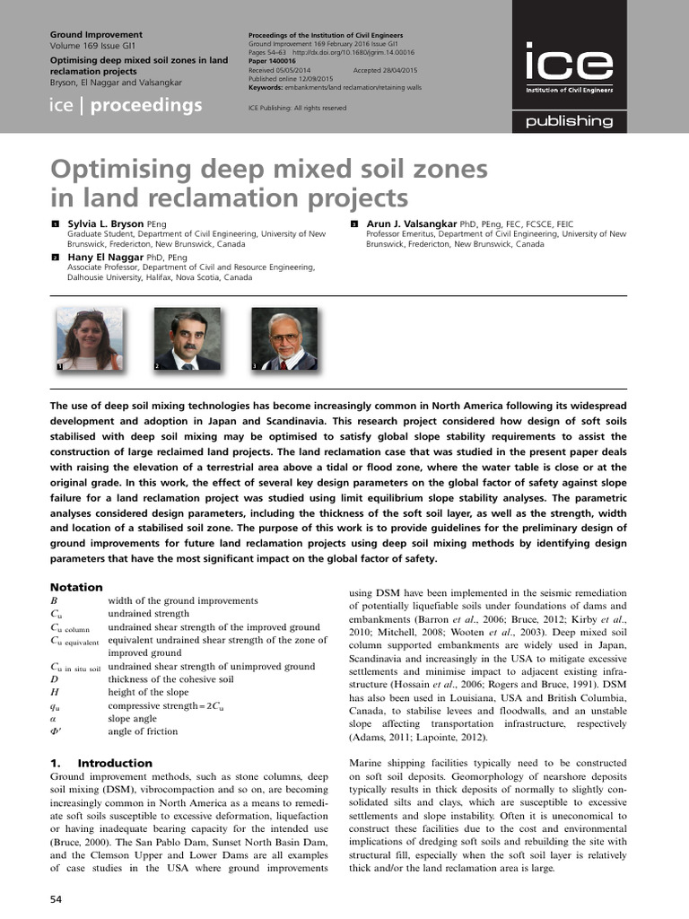Sylvia L. Bryson - Optimising Deep Mixed Soil Zones in Land Reclamation Projects | PDF | Soil ...