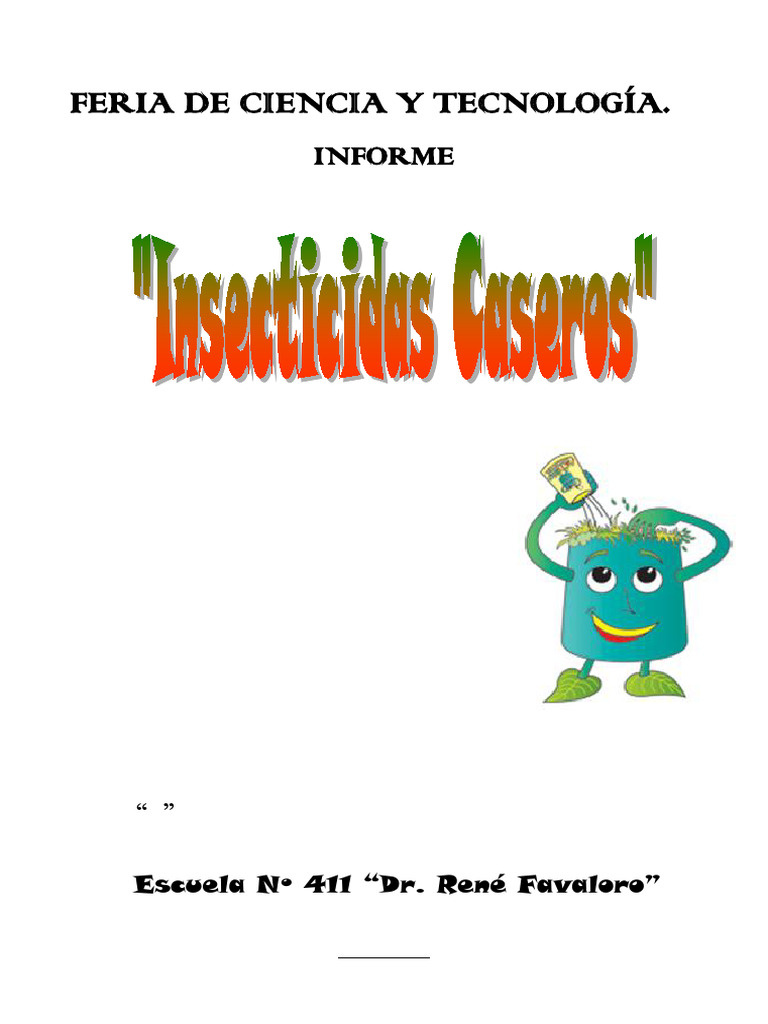 Informe de Proyecto - Insecticidas Caseros | PDF | Insecticida | Insectos
