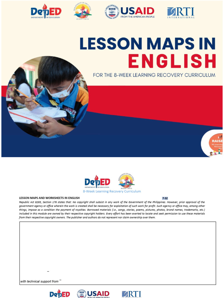 English Lesson Maps | PDF | Reading Comprehension | Phonics