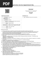 CRS Appointment Slip and Guidelines | PDF | Separation Of Powers ...