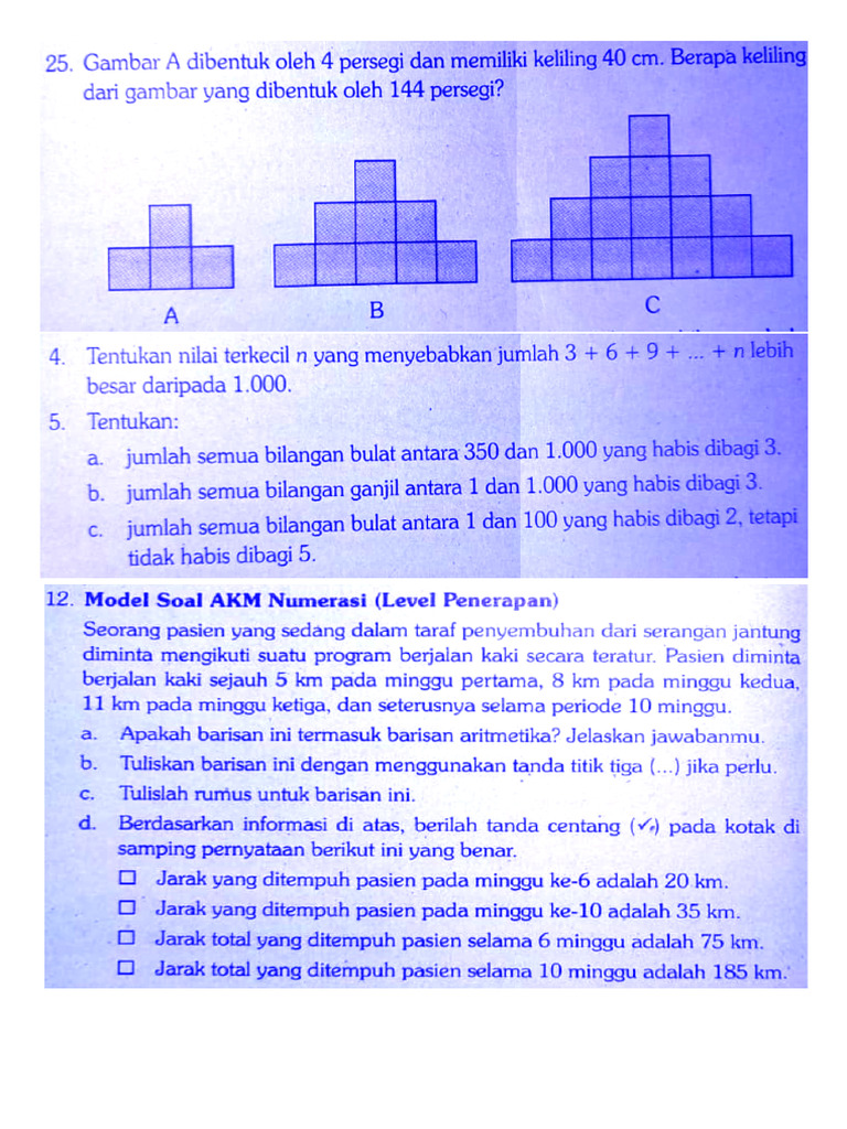 Soal Deret Matematika 016 | PDF