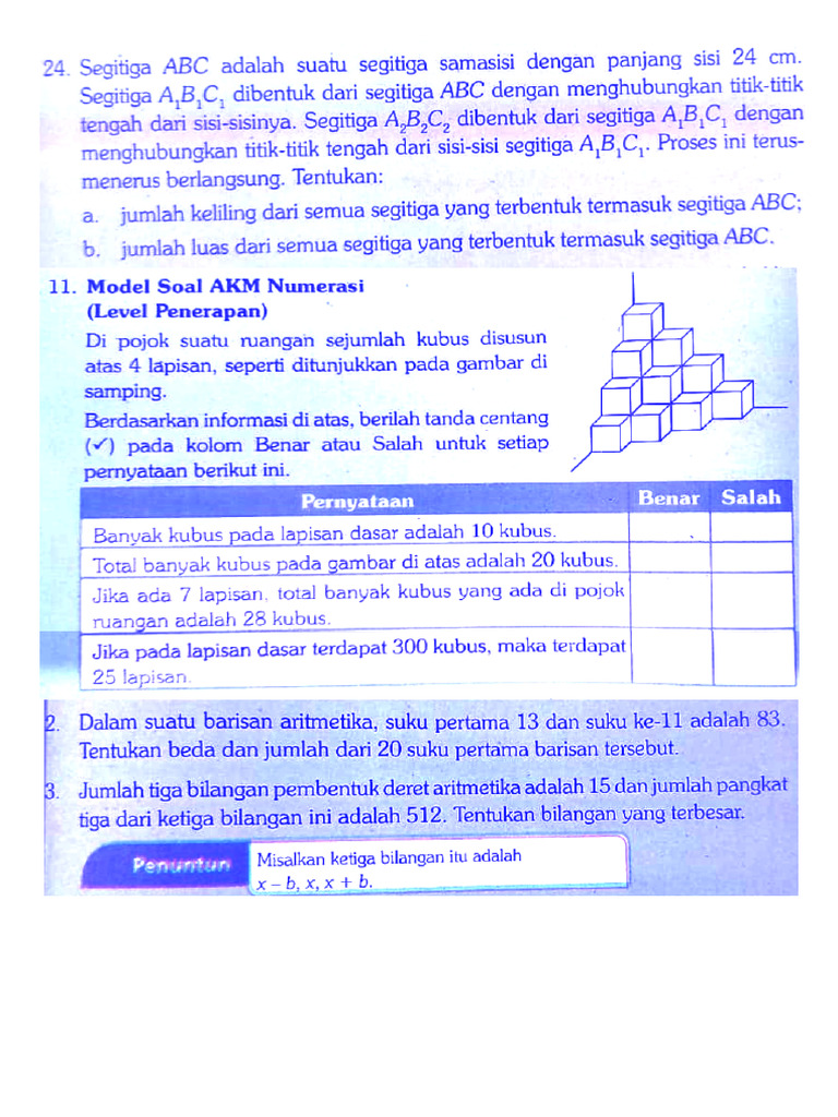 Soal Deret Matematika 017 | PDF