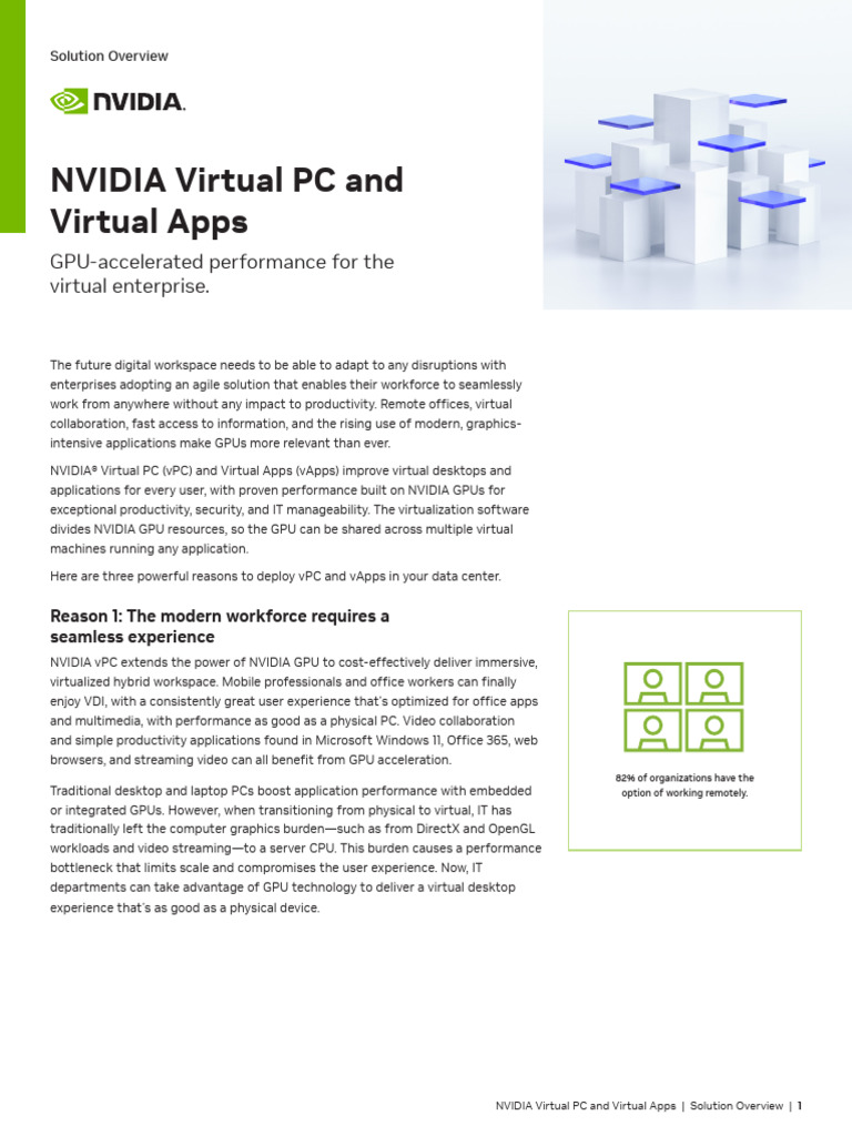 Nvidia Virtual PC Virtual Apps Solution Overview | PDF | Graphics ...