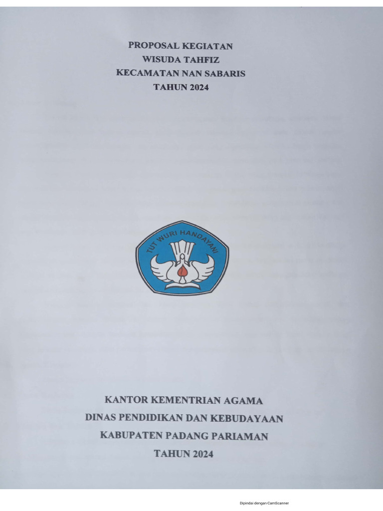 Proposal Wisuda Tahfiz | PDF