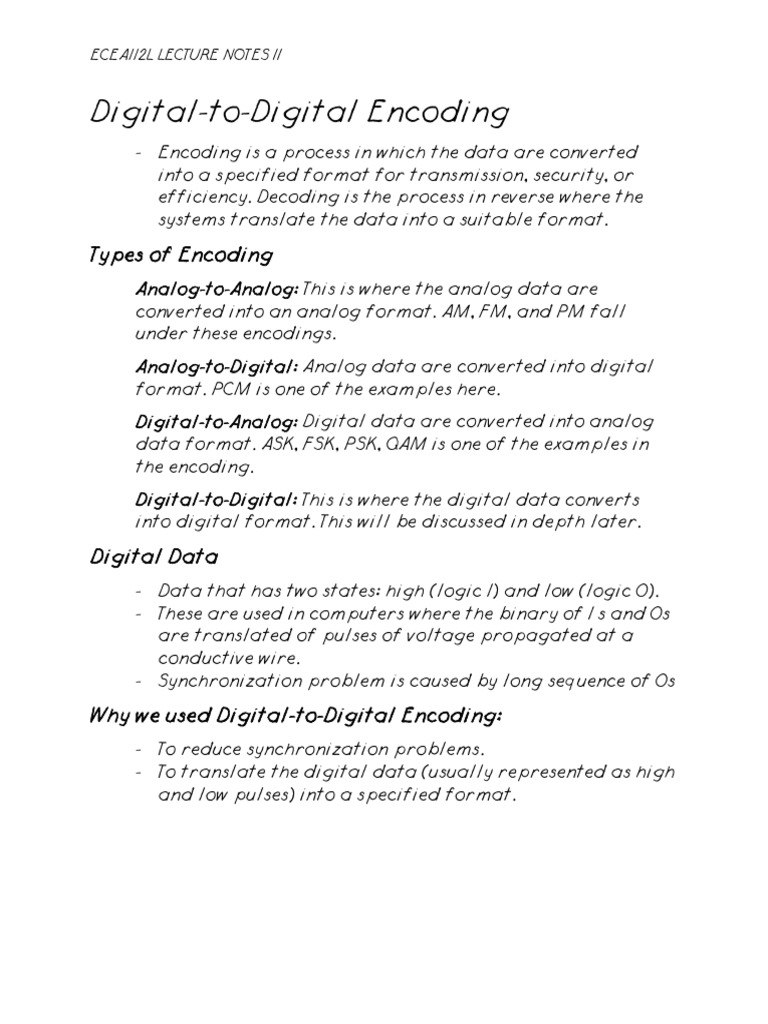 Digital Encoding & Modulation Guide | PDF | Modulation | Bit Rate