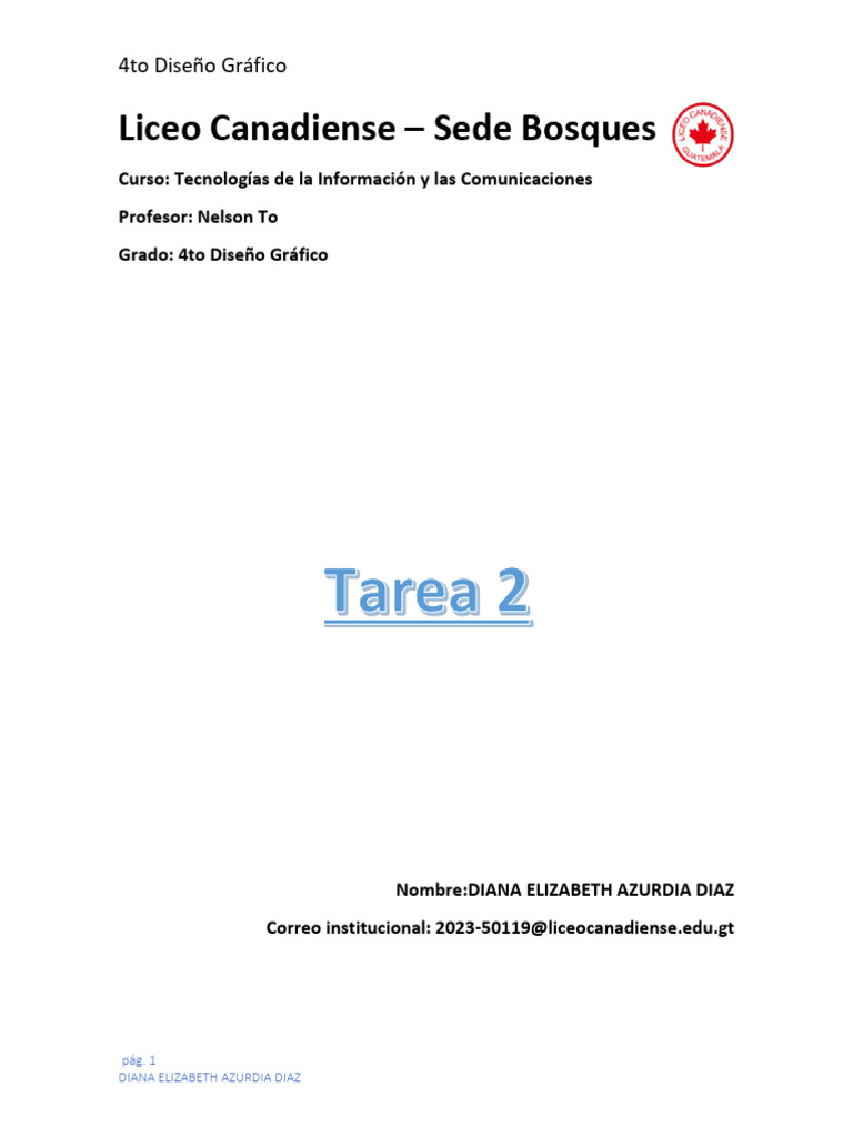 Tarea2 TIC's | PDF | Educación en artes liberales