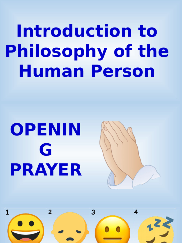 Introduction to Philosophy of the Human Person Day 1 1 | PDF | Reason | Knowledge