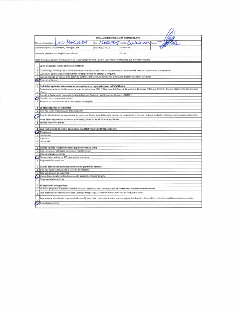 Evaluacion Hombre Nuevo El Abra | PDF