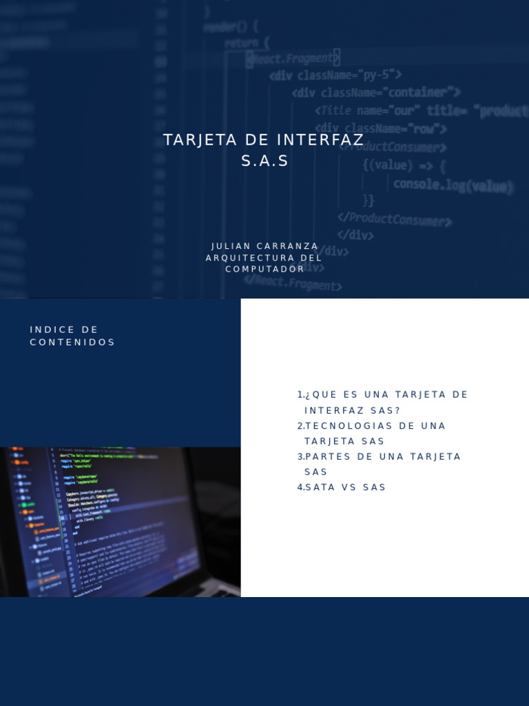 Tarjetas de Interfaz SAS | PDF | Hardware de la computadora | Disco duro