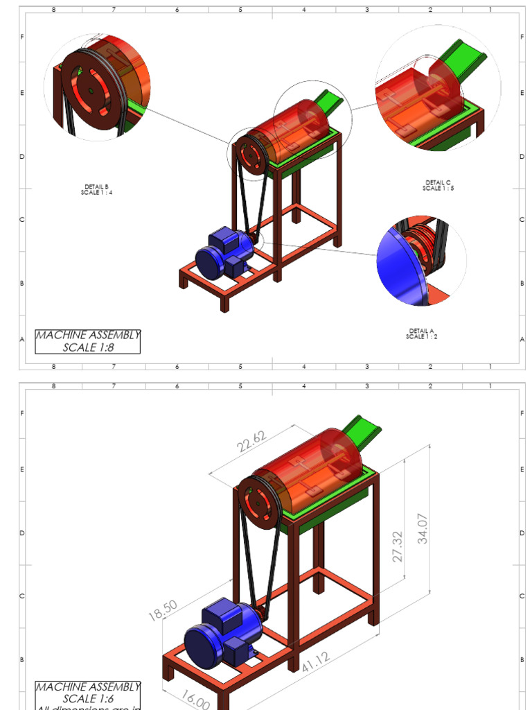 Machine Assembly Belt Drive | PDF | Belt (Mechanical) | Manufactured Goods