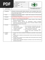 Sop Pelayanan Klaster 4 (Klaster Penanggulangan Penyakit Menular) Revisi | PDF | Sains & Matematika