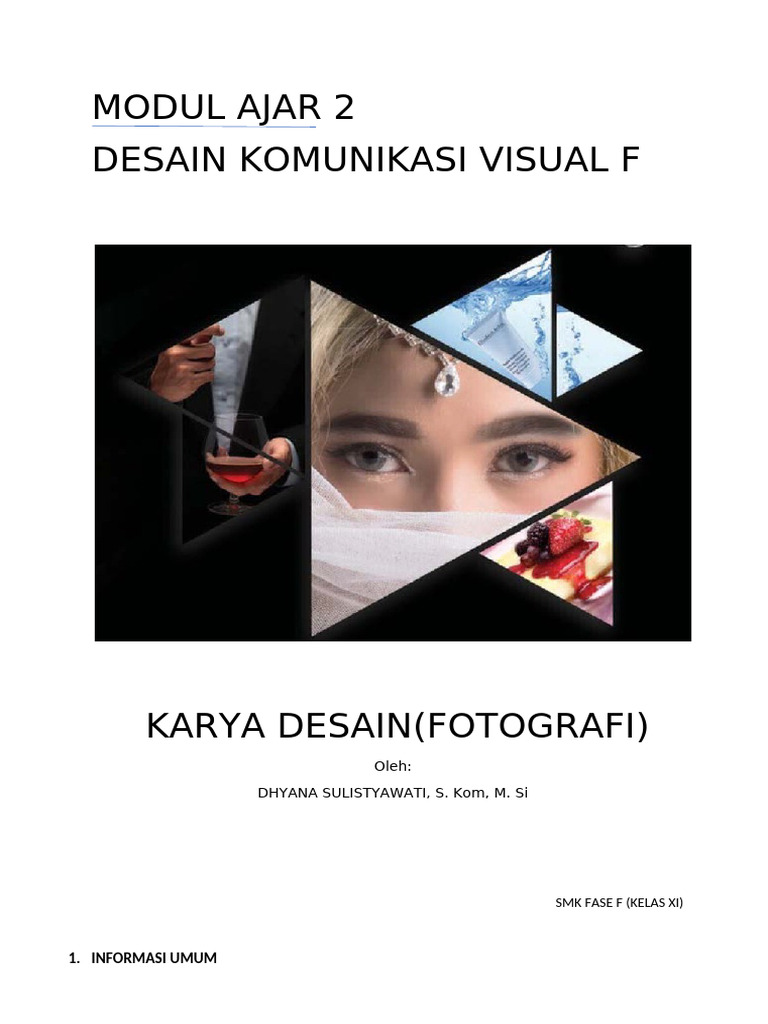Modul Ajar - TEFA Fotografi Fase F | PDF