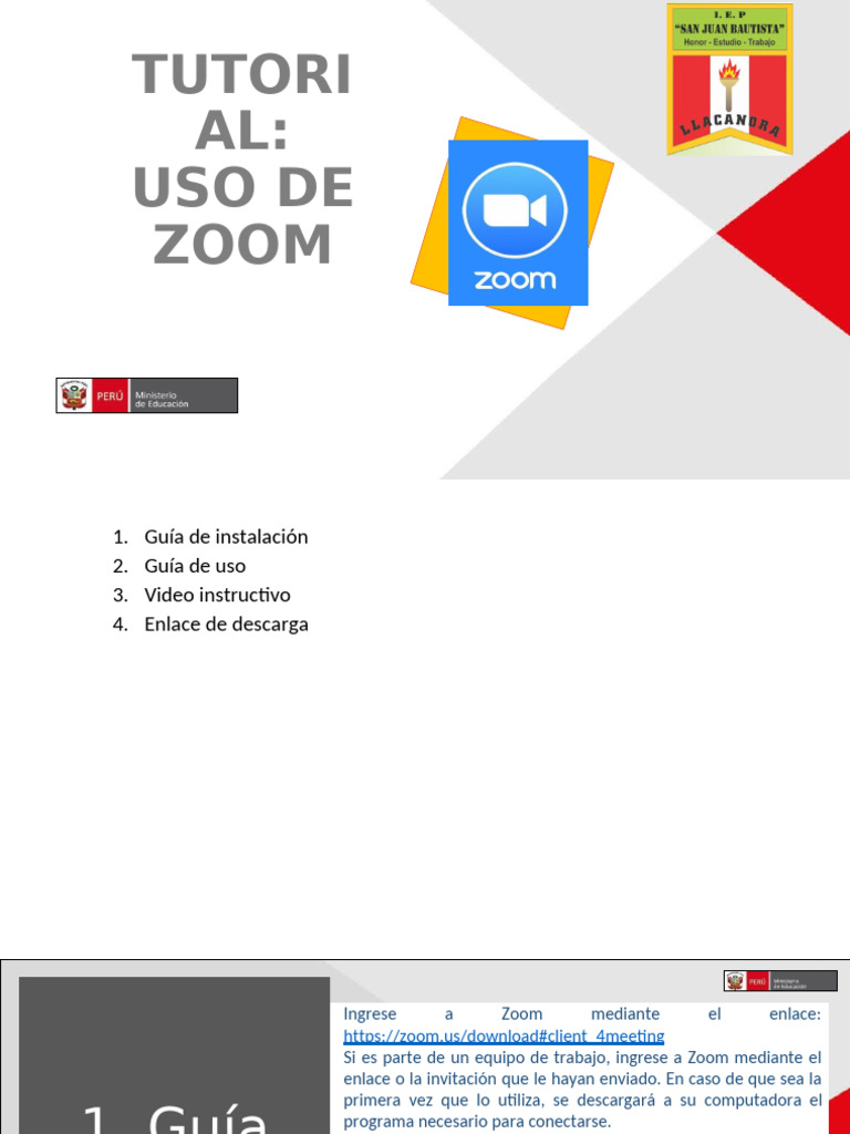 01-Guia Zoom | PDF | Chat en linea | Ventana (informática)