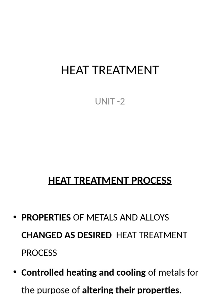 1-HEAT TREATMENT | PDF | Heat Treating | Steel