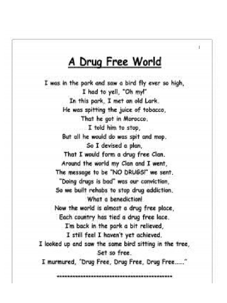 Drugs Poems | PDF