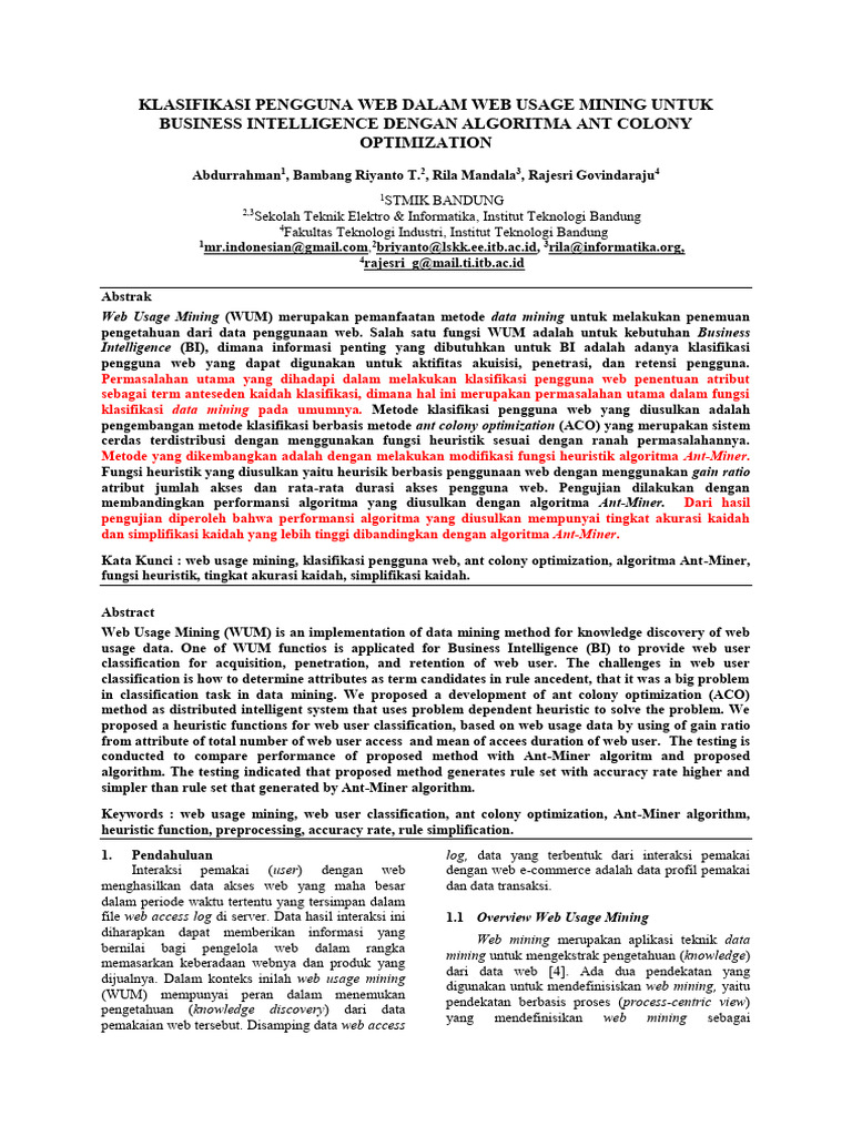 Template Penulisan Naskah JURTIK | PDF