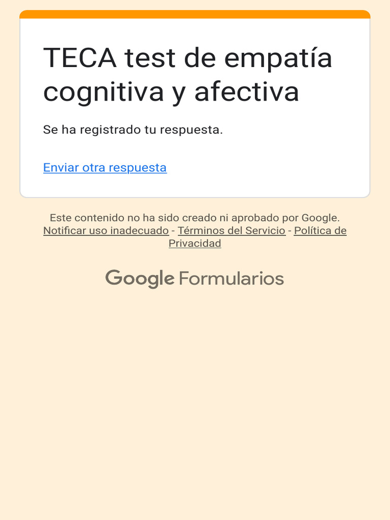 TECA Test de Empatía Cognitiva y Afectiva | PDF
