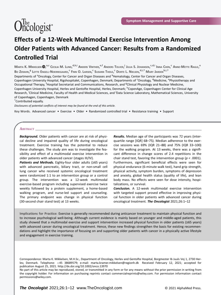 2021 Effects of A 12 Week Multimodal Exercise Intervention Among Older ...