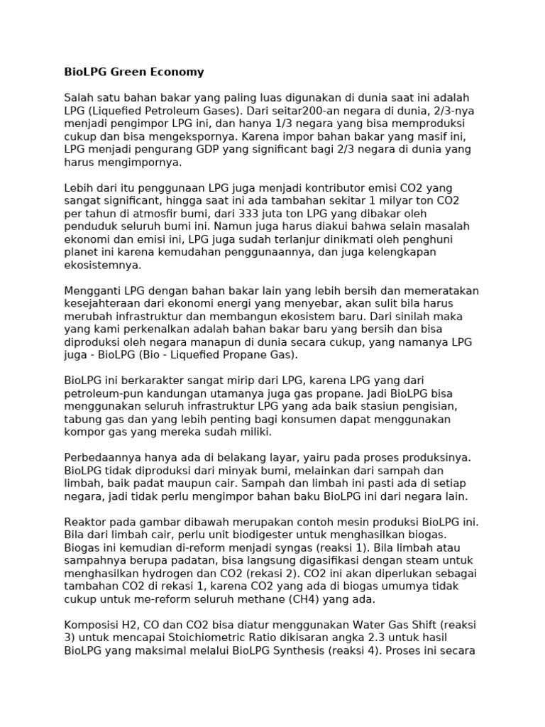 BioLPG Green Economy | PDF