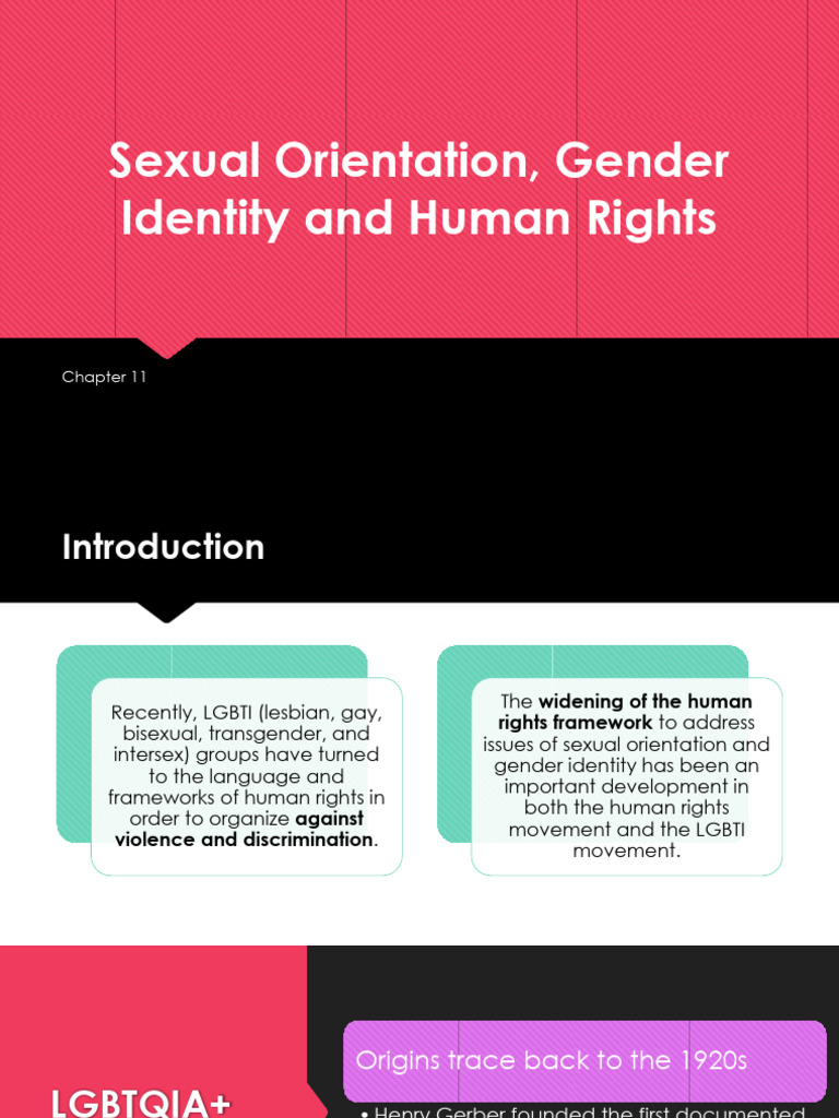 Chapter 11- Sexual Orientation, Gender Identity, and Human Rights | PDF ...