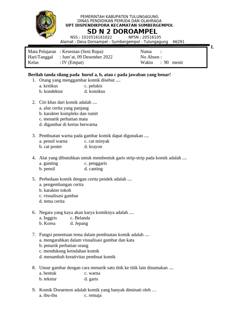 Sas Seni Rupa SMT 2 | PDF