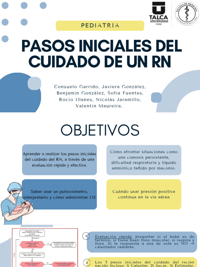 Pasos Iniciales Del Cuidado de Un RN | PDF | Especialidades Medicas | Medicina CLINICA
