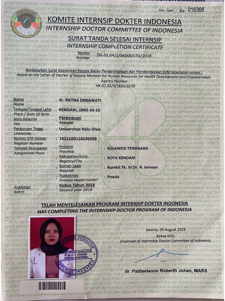 Surat Selesai Iship | PDF