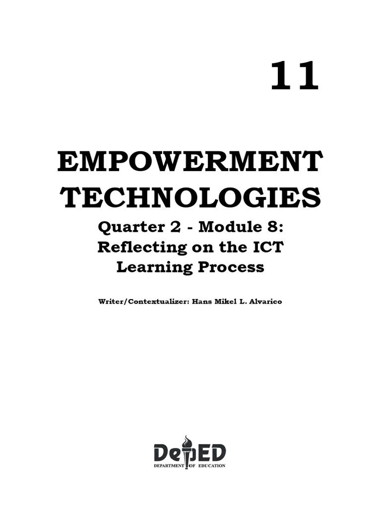 8 - Q2 Emp Tech | PDF | Educational Technology | Information Technology
