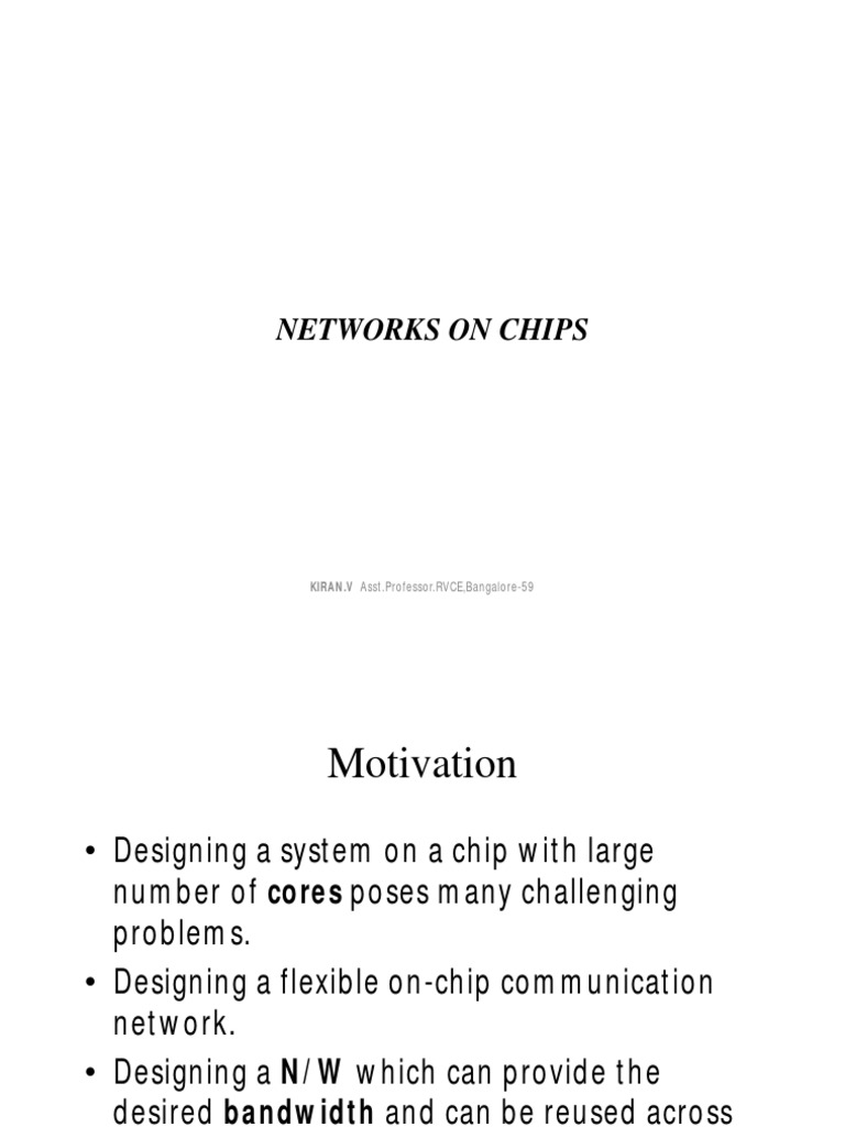 On-Chip Network Design Challenges | PDF