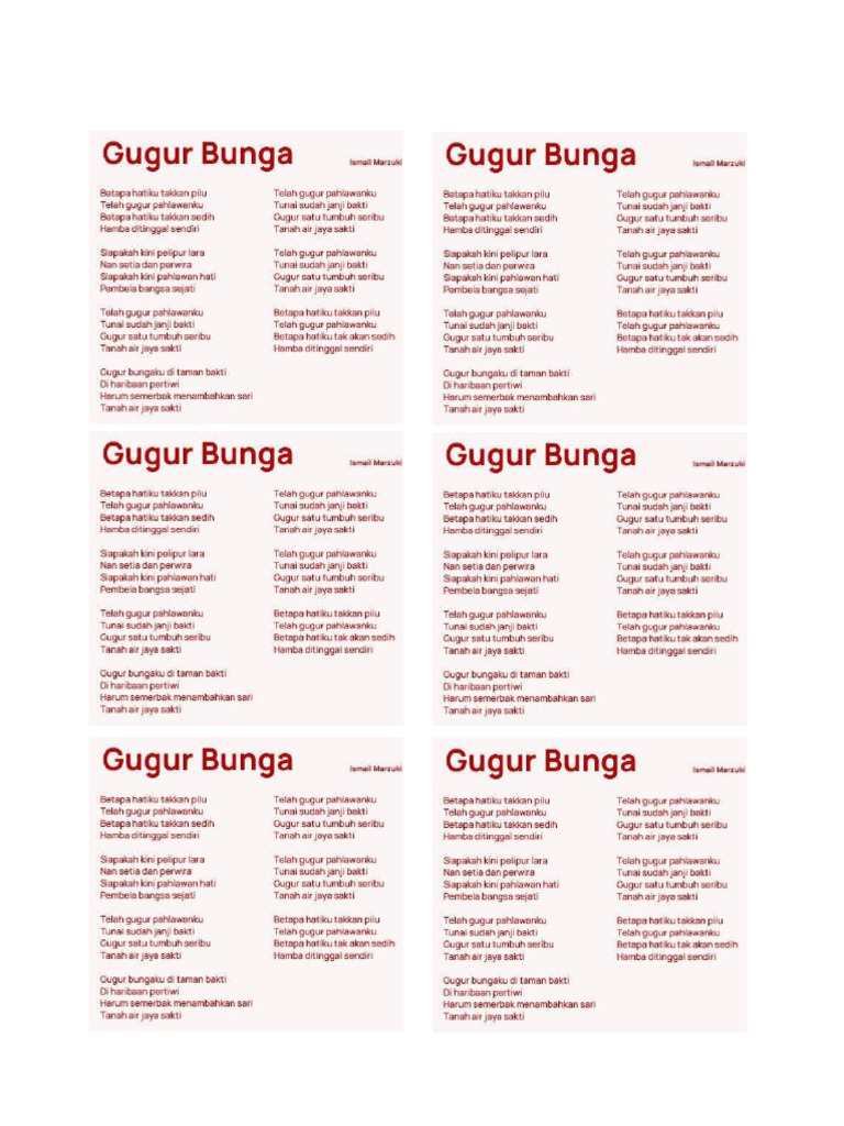 Gugur Bunga | PDF