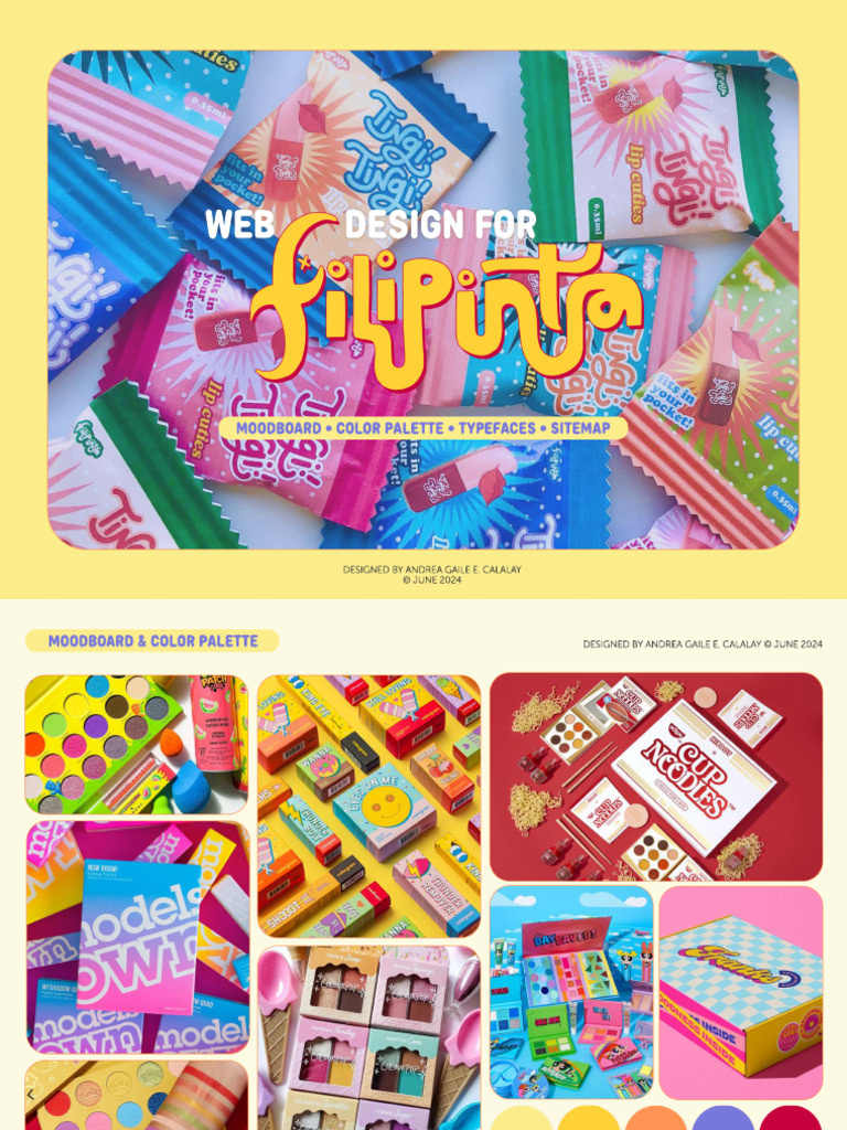 Web Design Moodboard & Palette Guide | PDF