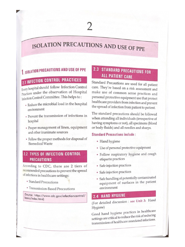 Infection Precaution and Use of PPE | PDF