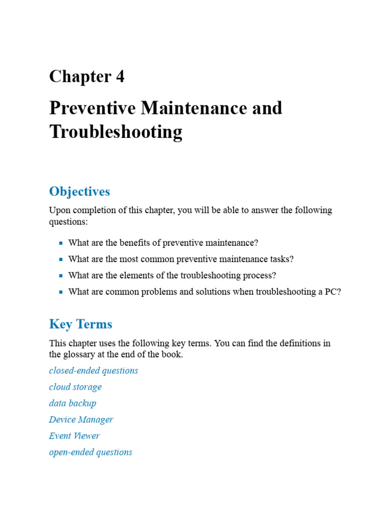 PC Maintenance & Troubleshooting Guide | PDF | Troubleshooting ...