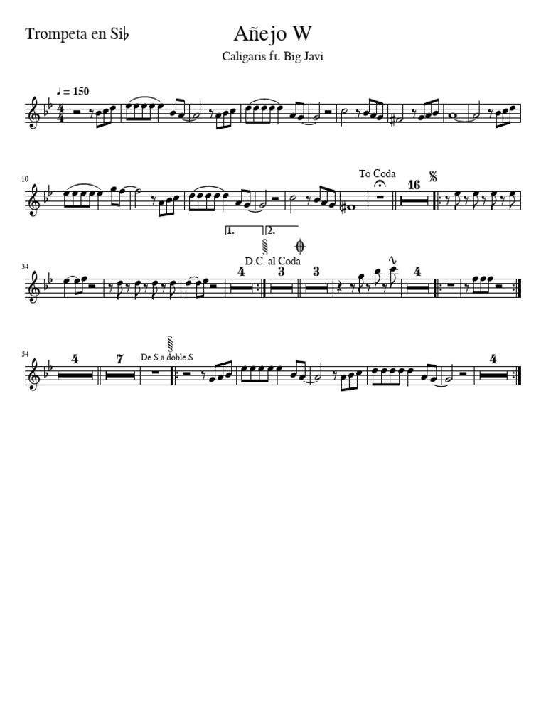 Añejo W-Trompeta en Sib | PDF