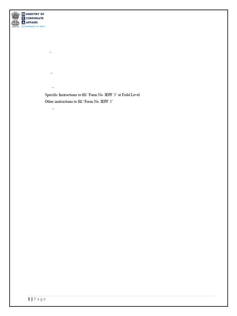 Instruction Kit Form No IEPF 5 20240718 | PDF