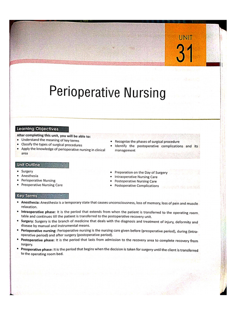 Perioperative Nursing | PDF