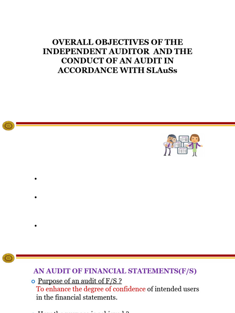 SLAuS 200 - Overall Objectives of The Independent Auditor and The ...