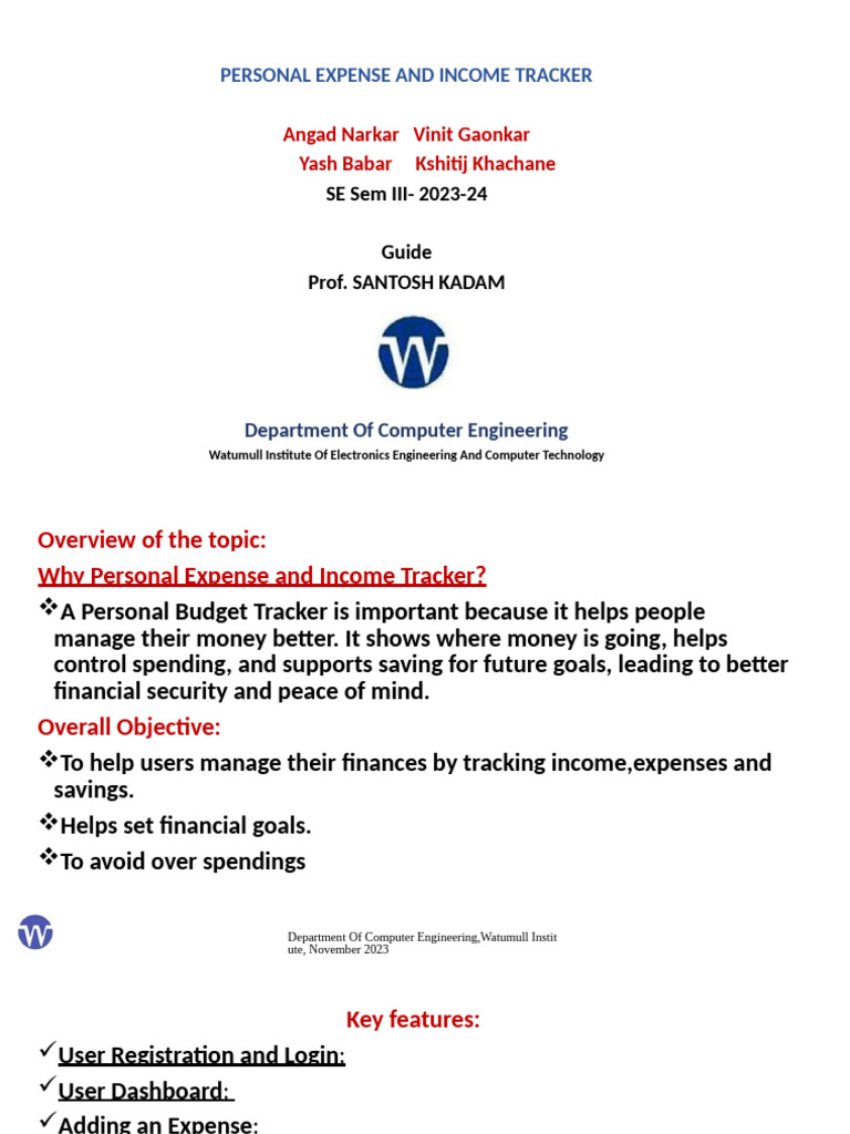 Budget Tracker | PDF | Databases | Object Oriented Programming