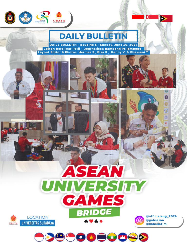 BRIDGE AUG 2024 - Bulletin Edition 5 | PDF | Contract Bridge