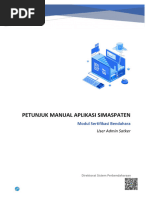 Manual SIMASPATEN Admin Satker-Peserta v1 | PDF
