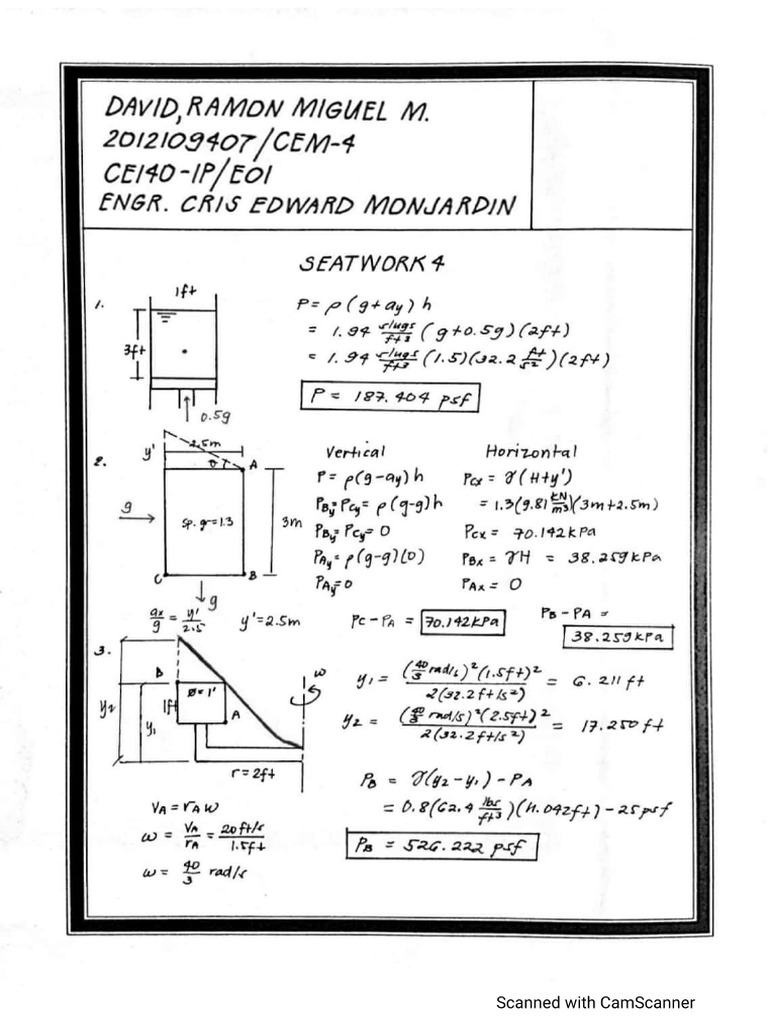 Mapua CPE 140 - 1P Seatwork 4 | PDF