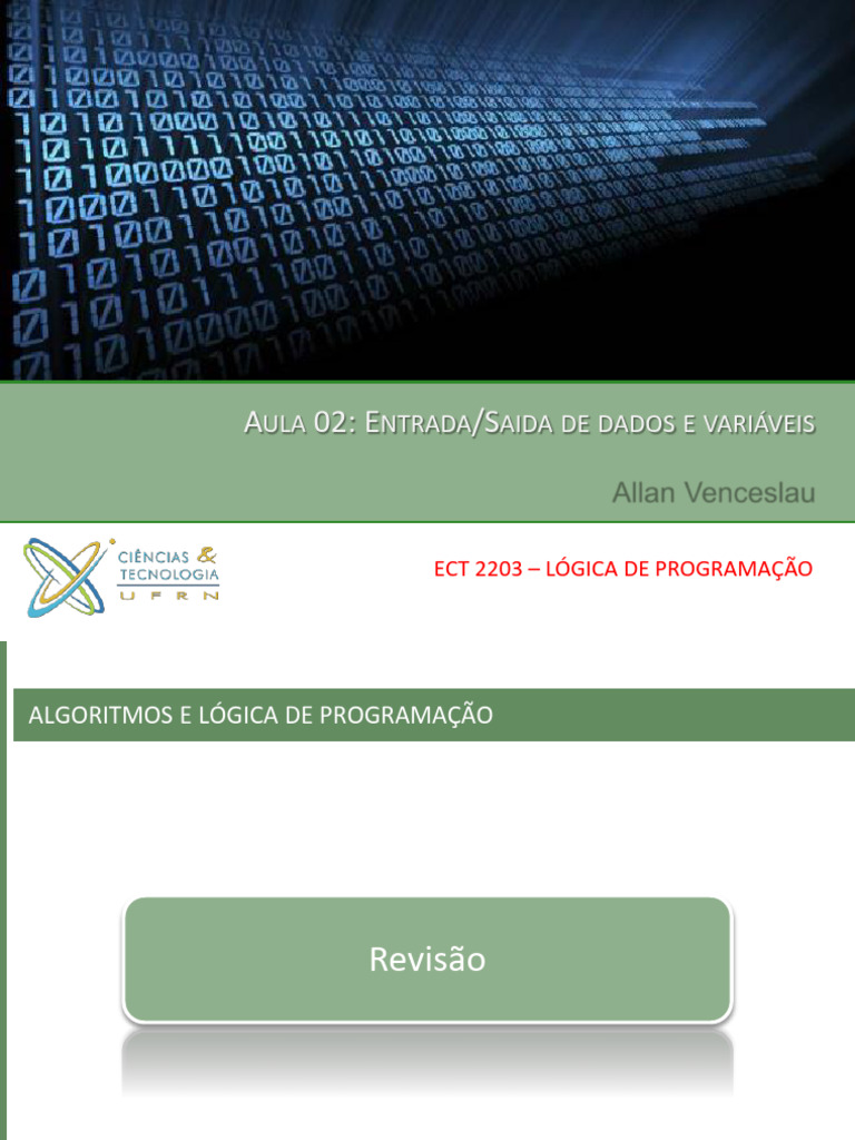 Aula 02 Entrada-Saida-Variaveis | PDF | Algoritmos | Script Java