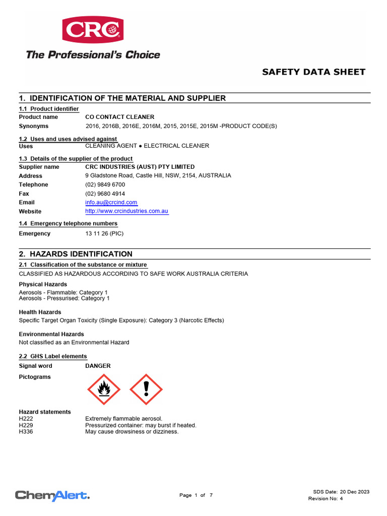 .Trashed 1725751992 Sds 10007 | PDF | Safety | Occupational Safety And Health