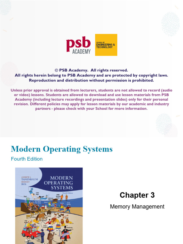 Chapter03-Memory Management | PDF | Computer Data Storage | Office Equipment